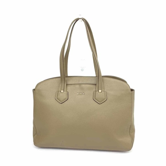 Furla | Bags | Furla Beige Bag Leather Tote | Poshmark